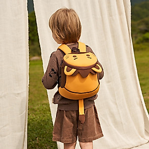 NOHOO Toddler Backpack Leash, Mini Cute Cartoon Animal, Waterproof Travel Book Bag for Baby Boys Girls 3~6 Years (Lion)