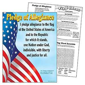 TREND enterprises, Inc. Pledge of Allegiance Learning Chart, 17" x 22"