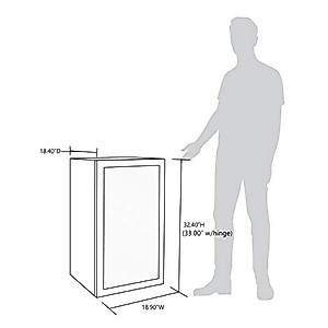 NewAir Beverage Refrigerator And Cooler, Free Standing Glass Door Refrigerator Holds Up To 126 Cans, Cools Down To 37 Degrees Perfect Beverage Organizer For Beer, Wine, Soda, Pop, And Cooler Drinks