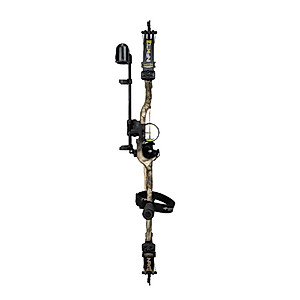 DIAMOND ARCHERY Infinite 305 Adjustable Fully Accessorized Hunting Compound Bow - 7-70 LBS Draw Weight, 19"-31" Draw Length, 305 FPS, Left Hand, Mossy Oak