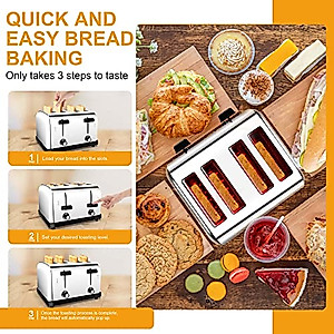 4 Slice Commercial Toaster - 1 1/2" Slots, 120V