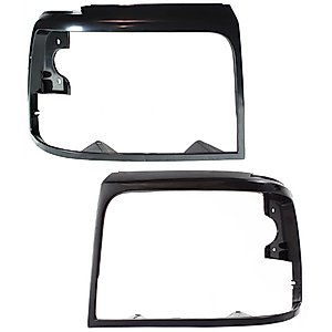 Evan Fischer Headlight Door Set Compatible With 1992-1997 Ford F-150, Fits 1992-1997 F-350, Fits 1992-1996 Bronco, FO2513135 FO2512131 Driver and Passenger Side