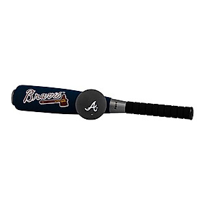 Franklin Sports Atlanta Braves Foam Bat & Ball Set - 21" Soft Jumbo Team Baseball Bat and Ball Team Logo - MLB Official Licensed Product
