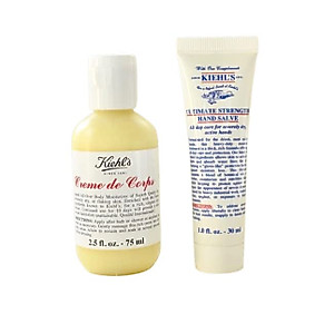 Kiehl's Head-to-Toe Hydrators Holiday Gift Set:: Creme de Corps Body Moisturizer, Creamy Eye Treatment with Avocado Nourishing Eye Cream, Ultra Facial Cream, and Ultimate Strength Hand Salve