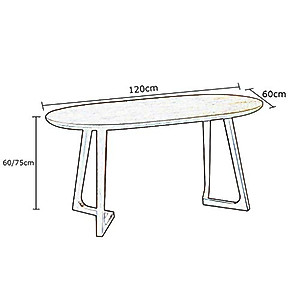 Jin Balcony Small Dining Table, Yard Read Write Coffee Table- Office Simple Dining Table- Parlor Multifunction Writing Desk - xu (Color : Brown, Size : 1206060CM)