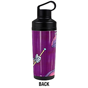 Batman - Logo OFFICIAL Joker Character 18 oz Insulated Water Bottle, Leak Resistant, Vacuum Insulated Stainless Steel with 2-in-1 Loop Cap