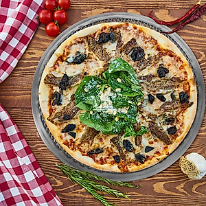 NUOBESTY 2pcs Aluminum Pizza Baking Screen 16 Inch Mesh Pizza Tray Seamless Round Pizza Screen Nonstick Pizza Pan Oven Bakeware Pizza Making Net Tools