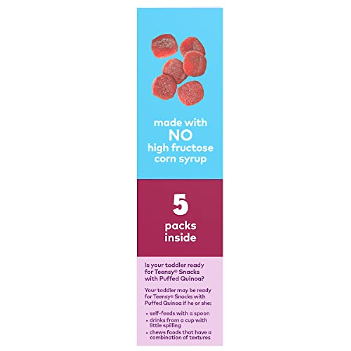 Plum Organics | Teensy Fruit Snacks | Organic Toddler & Kids Snacks | Berry | 0.35 Ounce Snack (40 Total) Packaging May Vary