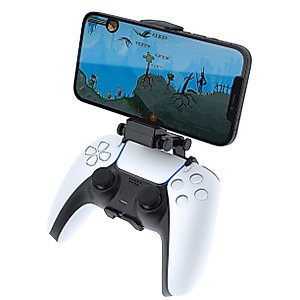 Bionik Game Clutch for PS5 Controllers: Mobile Gaming Phone Clip, Adjustable Clamp, Up to 3.6 Inches Wide