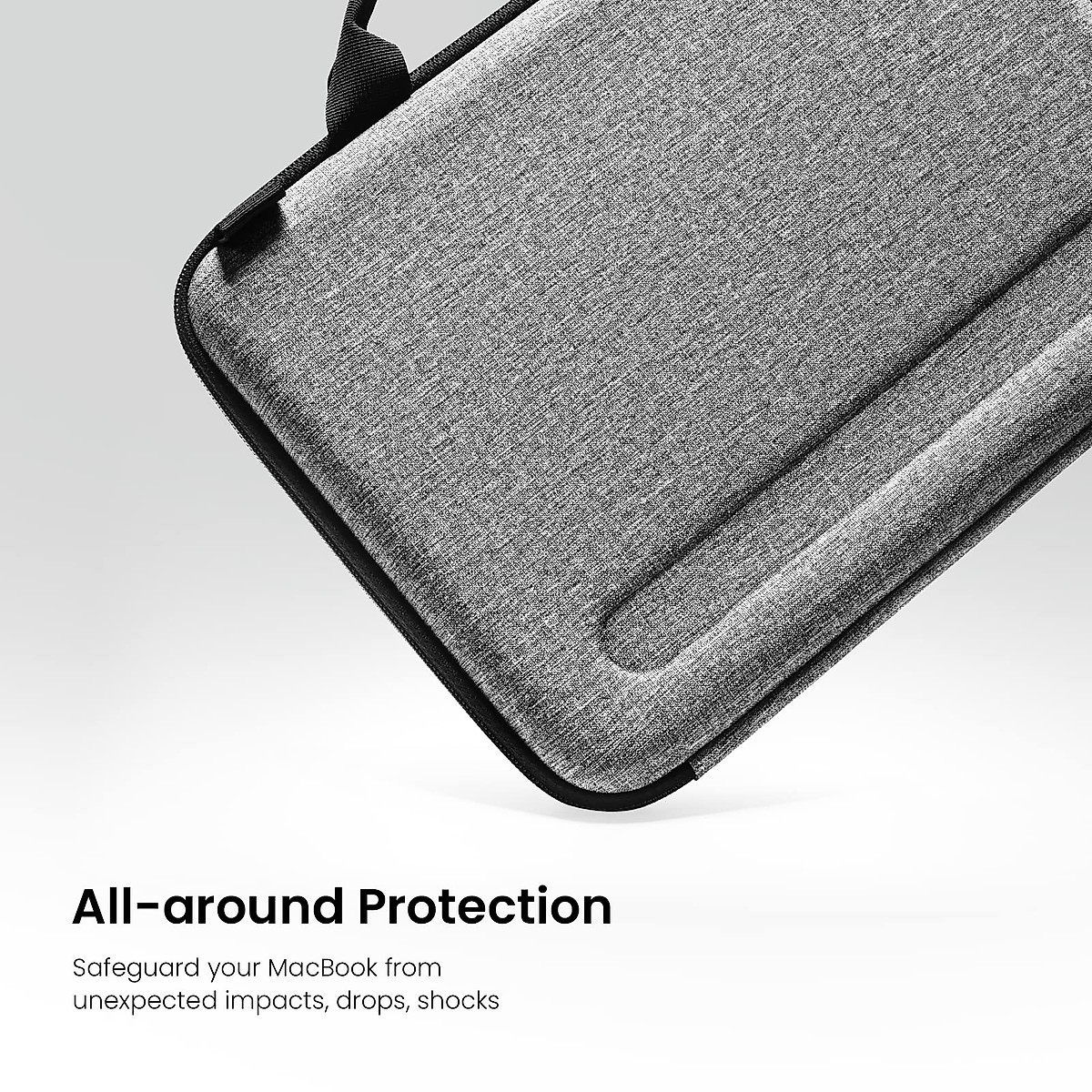 tomtoc Slim Hard Case for 13-inch MacBook Air M3 2024 M2/A2681 M1/A2337, MacBook Pro 2022-2016 M2/A2686 M1/A2338, Organized Protective Shoulder Bag with Tablet Pocket for Up to 11 iPad Air/Pro