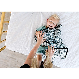 Large Premium Knit Baby 3 Layer Stretchy Quilt Blanket"Gunnar" by Copper Pearl