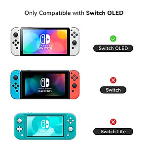 GeekShare Protective Case Slim Cover Case Compatible with Nintendo Switch OLED and Joy-Con - Shock-Absorption and Anti-Scratch - Space Cat