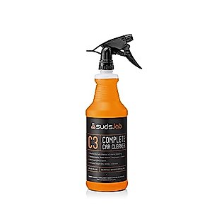 Suds Lab C3 Complete Car Cleaner, Multipurpose Car Wash Solution for Interior and Exterior Cleaning, Spray for Automotive Detailing, 32 oz