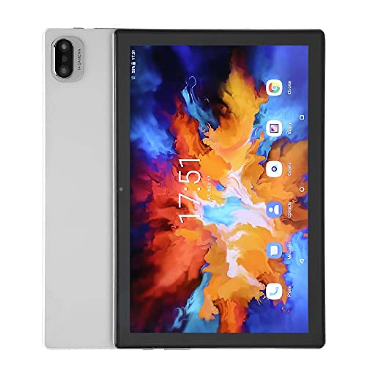 Jopwkuin HD Tablet, Tablet for Android 11.0 Touch Pen 12GB RAM Mouse for Office (White)