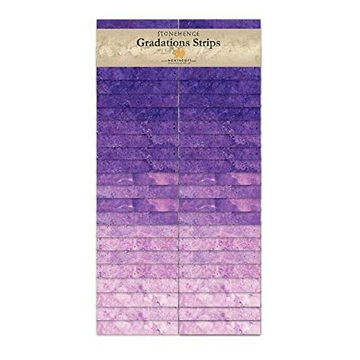 Stonehenge Gradations Brights Amethyst Stone Strips 40 2.5-inch Strips Jelly Roll Northcott