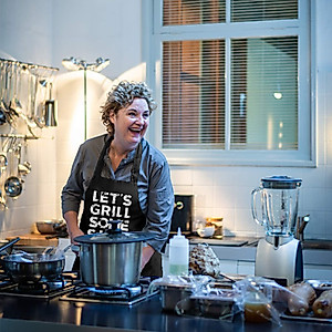 ZOORON Funny BBQ Aprons for Men, Dad Gifts, Gifts for Men, Fathers Day, Birthday Gifts Aprons,Adjustable and Waterproof