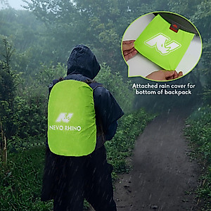 N NEVO RHINO Hiking Backpack 25L Waterproof Outdoor Day Pack, Lightweight Camping Travel Backpack for Men Women