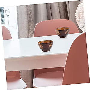 Garneck 1pc Leaves Wooden Bowl Wooden Salad Wooden Dishes Wooden Eating Bowl Wooden Bowls for Food Japanese Noodle Bowl Decorative Food Serving Bowl Japanese-style Jujube Wood Udon Noodle