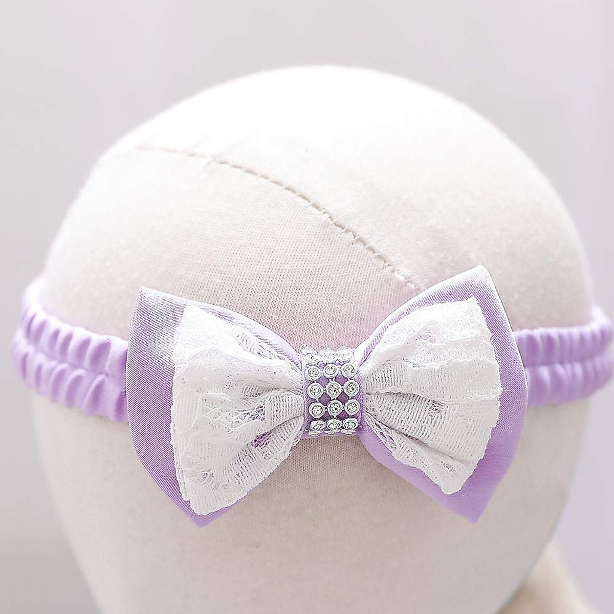 Dressy Daisy Baby Girls Wedding Flower Girl Lace Dress with Headband Special Occasion Pageant Birthday Party Dresses Size 6-12 Months Purple 426