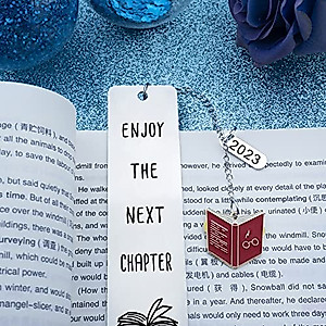 Graduation Gifts for Her Him Class of 2023 Gifts for College Highschool Graduation Gifts for Teen Girls Boys Friends Son Daughter-Enjoy The Next Chapter Inspirational Gifts Bookmarks for Women Men