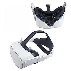 MODJUEGO VR Facial Interface Bracket Cover for Oculus Quest 2 Anti-Sweat Anti-Leakage VR Facial Interface Bracket Eye Mask Cover Replacement Accessories