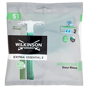 Wilkinson Sword Extra II Sensitive Male Disposable Razors 5 per Pack, 0.1 kg