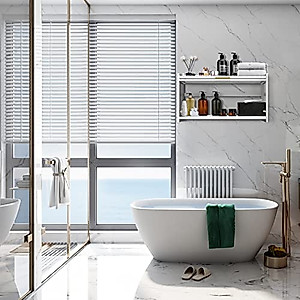 SweeTinytwo Wall Cabinet, Medicine Cabinet, Kitchen Wall Cabinet, Bathroom Wall Cabinet, Wall Floating Nightstand, Metal Cabinet with Large Capacity, Matches Variety of Decors (53 * 27 * 35cm,Black)