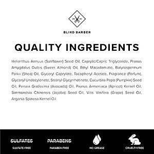 Blind Barber Rejuvenating Face & Beard Oil for Men - Moisturizing Beard Softener - Hydrate Clean Shaven Skin or Use As a Natural Beard Growth Oil for Men - (1 Oz)