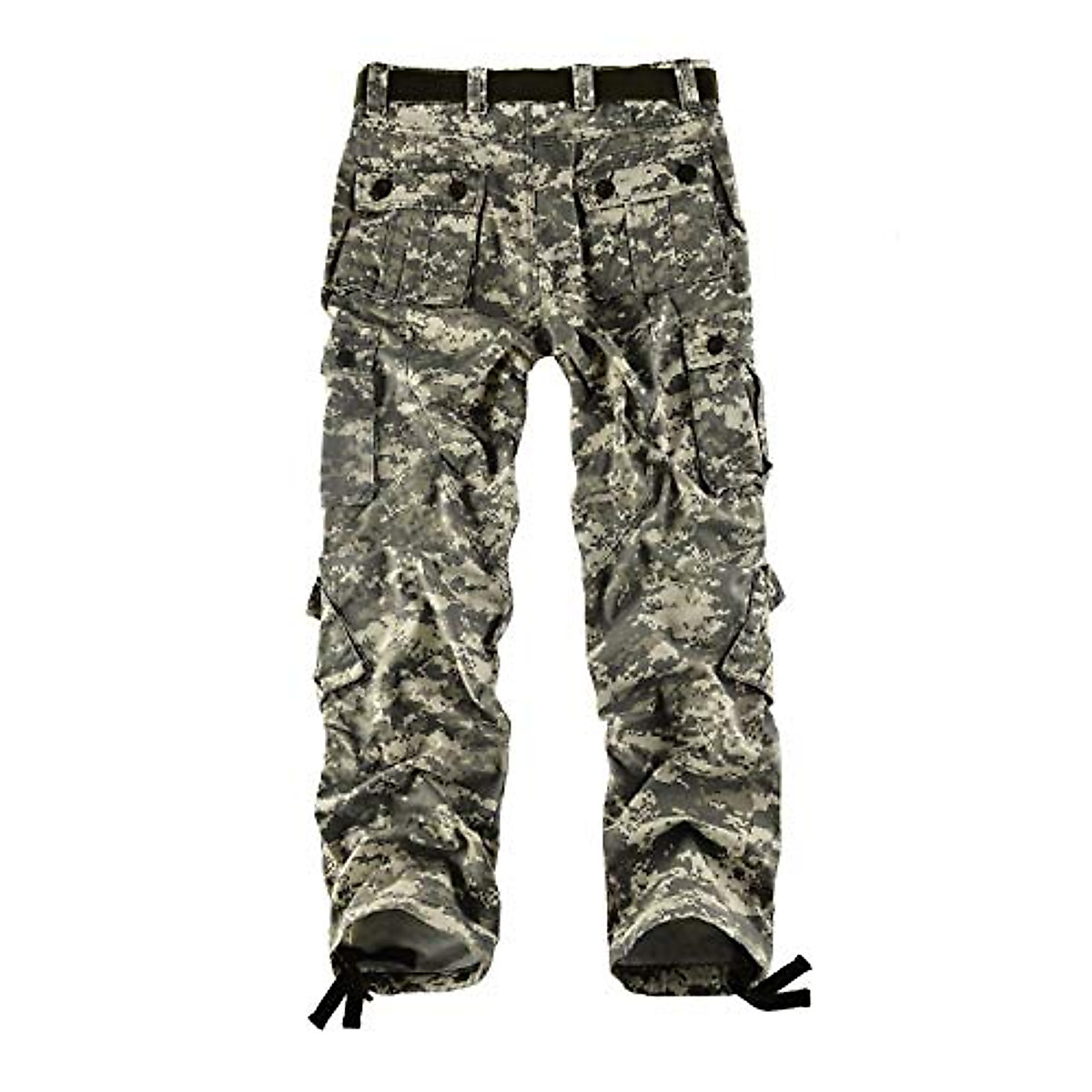 Leward Men's Wild Cotton Casual Military Army Cargo Camo Combat Work Cargo Hiking Pants with 8 Pocket (Digital 1, 34)