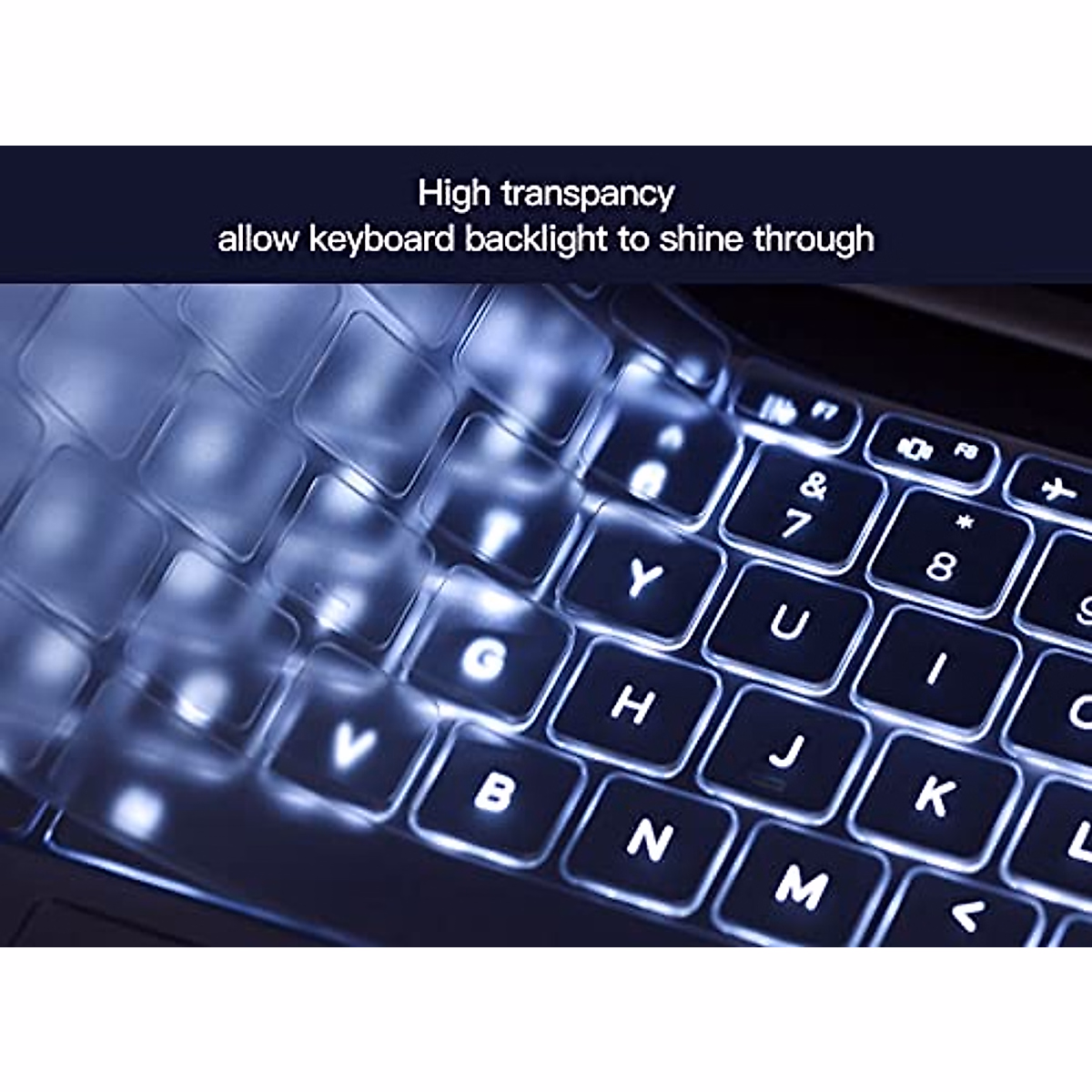 Keyboard Cover Skin for Dell Alienware m17 R5, Alienware m15 R7, Alienware M16 R1, Alienware x15 R1 R2 15.6" & x17 R1 R2 17.3", Alienware m15 R5 R6 R7 15.6", Dell G16 7630 7620 Gaming Laptop, TPU