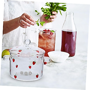 PRETYZOOM Soup Pot Stew Pots with Lids Sauce Pot with Lid Simmer Pot Sauce Pan with Lid Stew Pot - Stockpot with Lid Clear Pans with Lids Saucepan with Lid Stove Glass Household