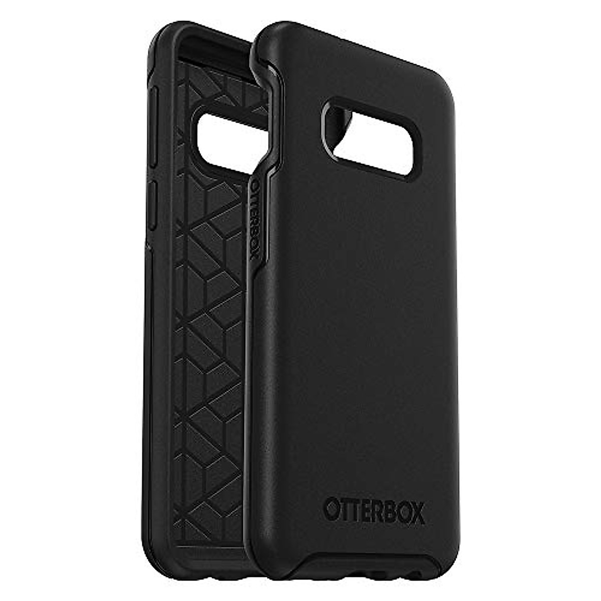 OtterBox Galaxy S10e Symmetry Series Case - BLACK, ultra-sleek, wireless charging compatible, raised edges protect camera & screen