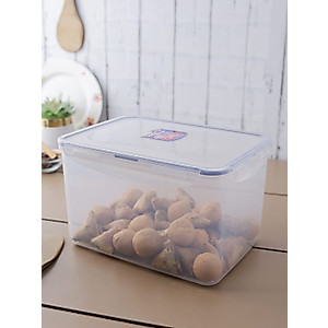 LocknLock Easy Essentials Airtight Rectangular Tall Food Storage Container 152.16-oz / 18.8 Cup, Clear