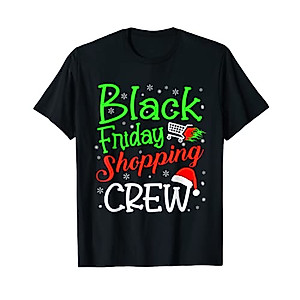 Friday Shopping Crew Christmas Black Shopping Family Group T-Shirt