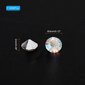 PATIKIL 14000Pcs Wedding Table Scatter Confetti Crystals 3mm Acrylic Diamonds Vase Fillers Gems for Table Centerpiece Decorations Bridal Shower Party, Silver AB
