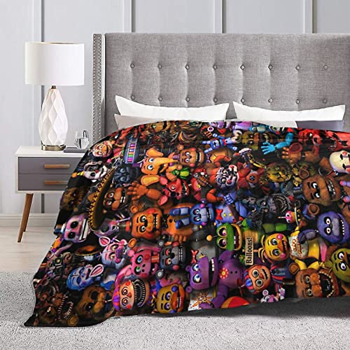 xuebi Ultra-Soft Flannel Throw Blankets Fleece Blanket Cozy Warm Blanket for Living Room Couch Bed All Season Blanket 50''x40''