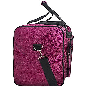 NGIL Canvas 23" inch Duffle Bag (Hot Pink Glitter)