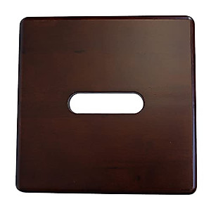 eHemco Solid Hardwood Step Stool for Adults and Kids, 12.25 Inches, Espresso, Set of 2