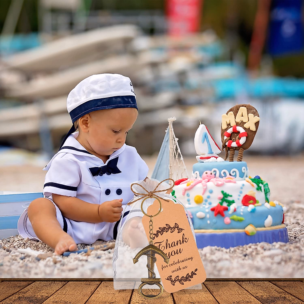 50pcs Anchor Keychain Bottle Opener Wedding Party Gift Decoration, Perfect for Birthday Party, Baby Shower Give Back Guest Gift, Nautical Themed Beer Opener Keychain