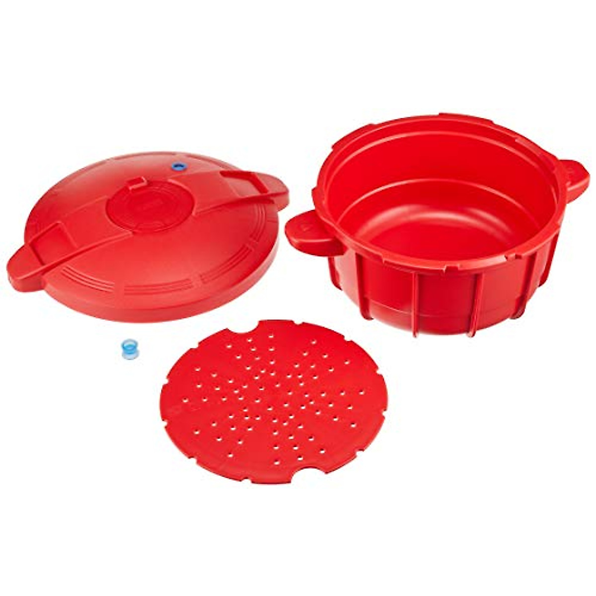 Meyer MPC-2.3IR Microwave Pressure Cooker, 0.6 gal (2.3 L), Polypropylene, Easy Cooking, Time-Saving, Rice Cooking, Italian Red