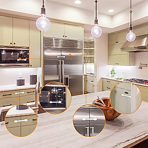 Child Safety Strap Locks 12 Pack Child Safety Locks Baby Proofing Drawers Locks Coolrunner Child Locks for Drawers, Cabinets, Dishwasher, No Tools or Drilling Required