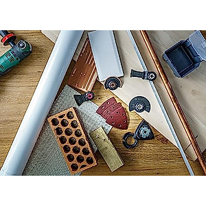 Bosch Home and Garden 2609256F49 Bosch Universal Project Set 12 Pieces Mix & Match PMF 250 CES Small Accessory Box, Black