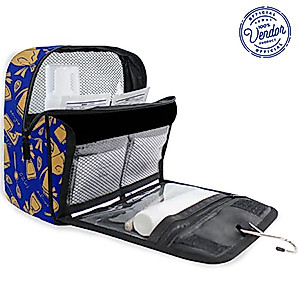 BBGreek Sigma Gamma Rho Official Vendor - Travel Toiletry Hanging Bag Organizer - Greek Letters - SGRho - Sorority Paraphernalia