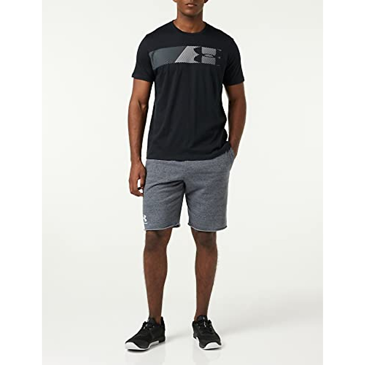 Under Armour Men's Fast Left Chest 2.0 Short-Sleeve T-Shirt, Black (001)/Black, 4X-Large Tall