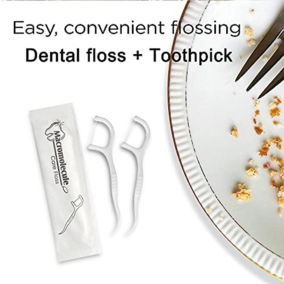 150 Pack Dental Floss Picks Individually Wrapped, Floss Single Bag, Travel Dental Floss, Unflavored Floss Picks, Dental Flossers, Floss Sticks, Tooth Floss, Dental Picks Disposable