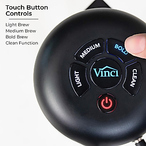 VINCI Express 2 Cold Brew Pro 100 Electric Cold Brew Coffee Maker: Fast, Customizable, Low-Acid Brews with Patented Circle Flow Technology Digital Controls Self-Cleaning Function