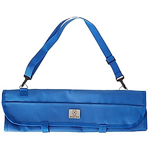 Mercer Culinary 7-Pocket Knife Roll Storage Bag, Blue