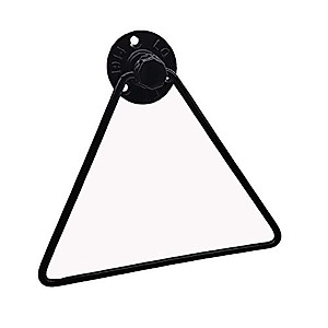 Industrial Triangle Pipe Hand Towel Rack Wall Mounted Towel Holder for Bathroom Kitchen