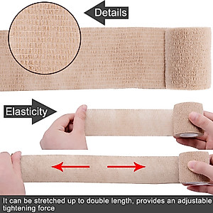 BQTQ 84 Rolls Self Adhesive Bandage Wrap 2 Inch x 5 Yards Self Adherent Wrap Tape Breathable Athletic Wrap Stretch Bandage Self Sticking Bandge Wrap for Athletic, Sports, Wrist, Ankle (Rich Color)