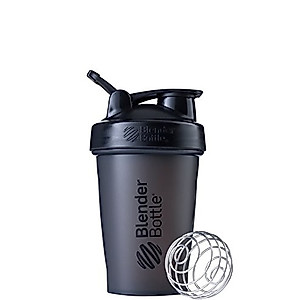 Black Blender Bottle Variety Pack- (1) 28 Oz (Large) + (1) 20 Oz (Mini)